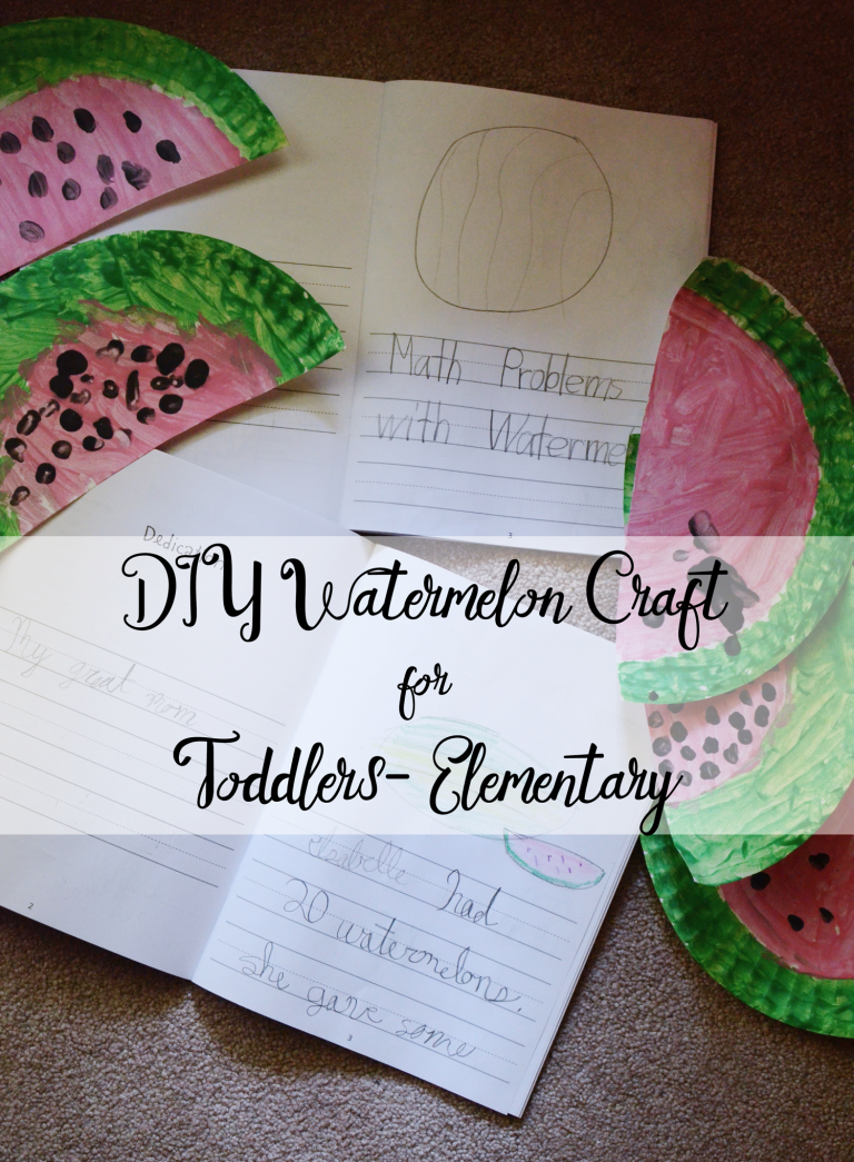 DIY Watermelon Craft for Toddlers - Elementary • Really, Are You Serious?