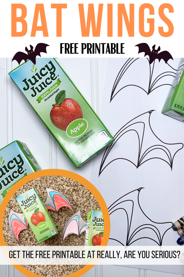 Turn your juice box into a bat with this free printable bat wings ...