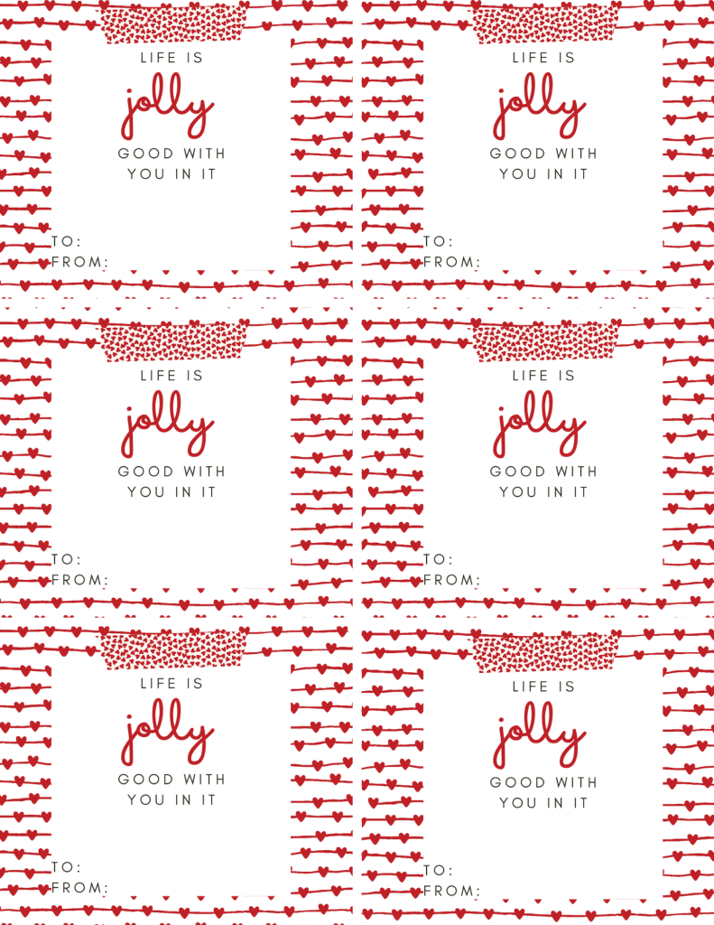 Jolly Rancher "Life Is Jolly Good With You In It" Valentine | Free ...